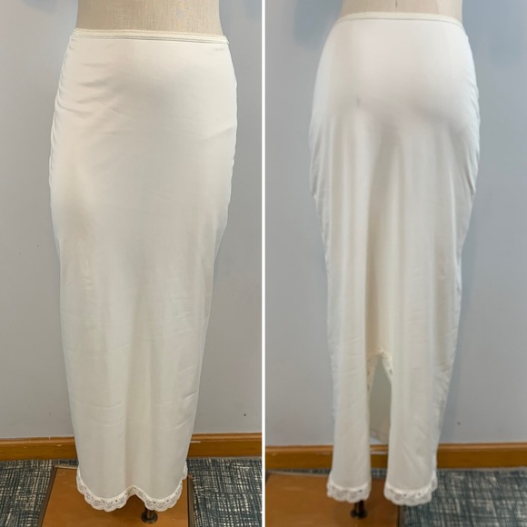 Vintage | Intimates & Sleepwear | Vintage Lorraine White Maxi Half Slip ...
